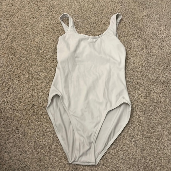 Other | White Plain Leotard | Poshmark